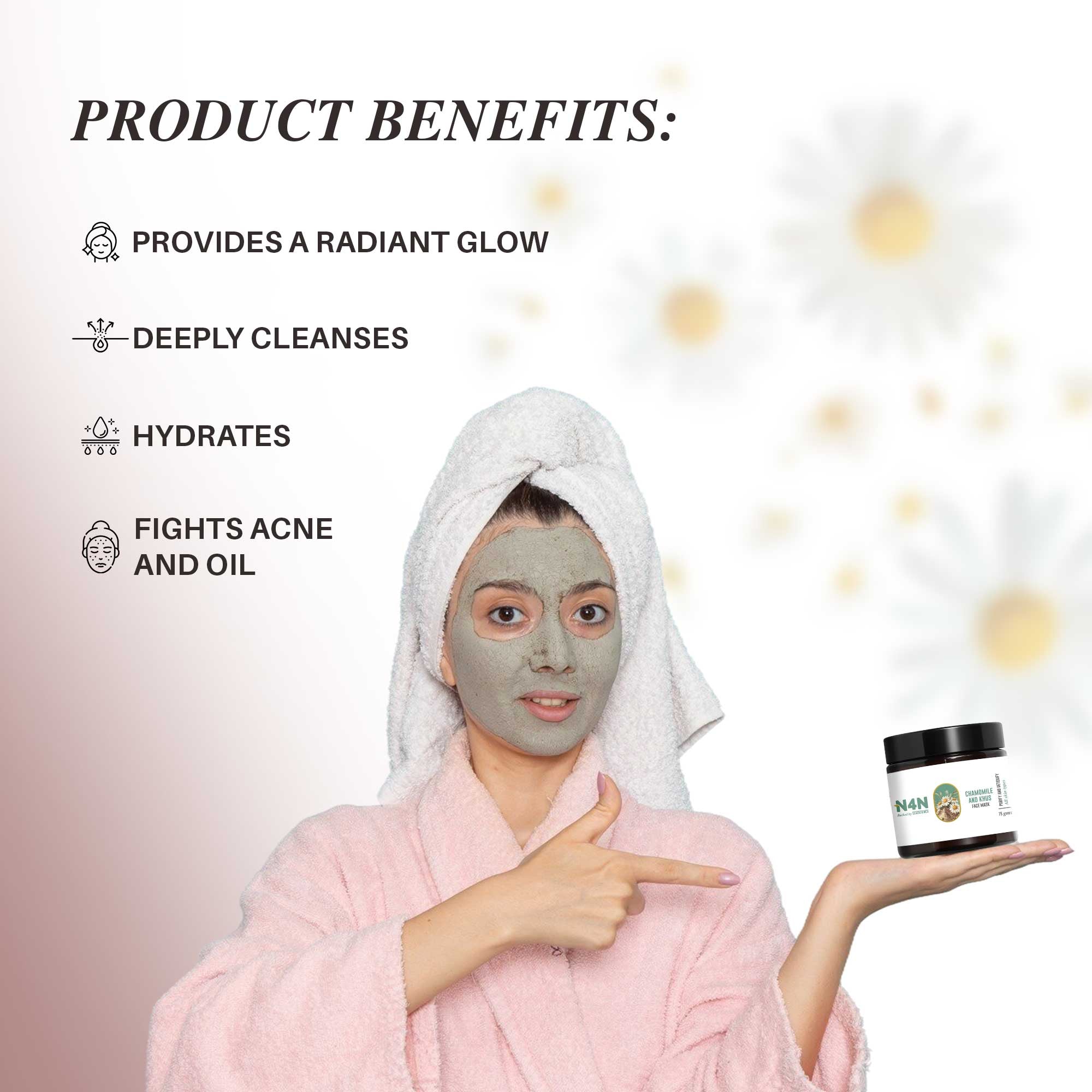 Buy Natural Face Mask Online for Glowing and Clear Skin Nature4Nature