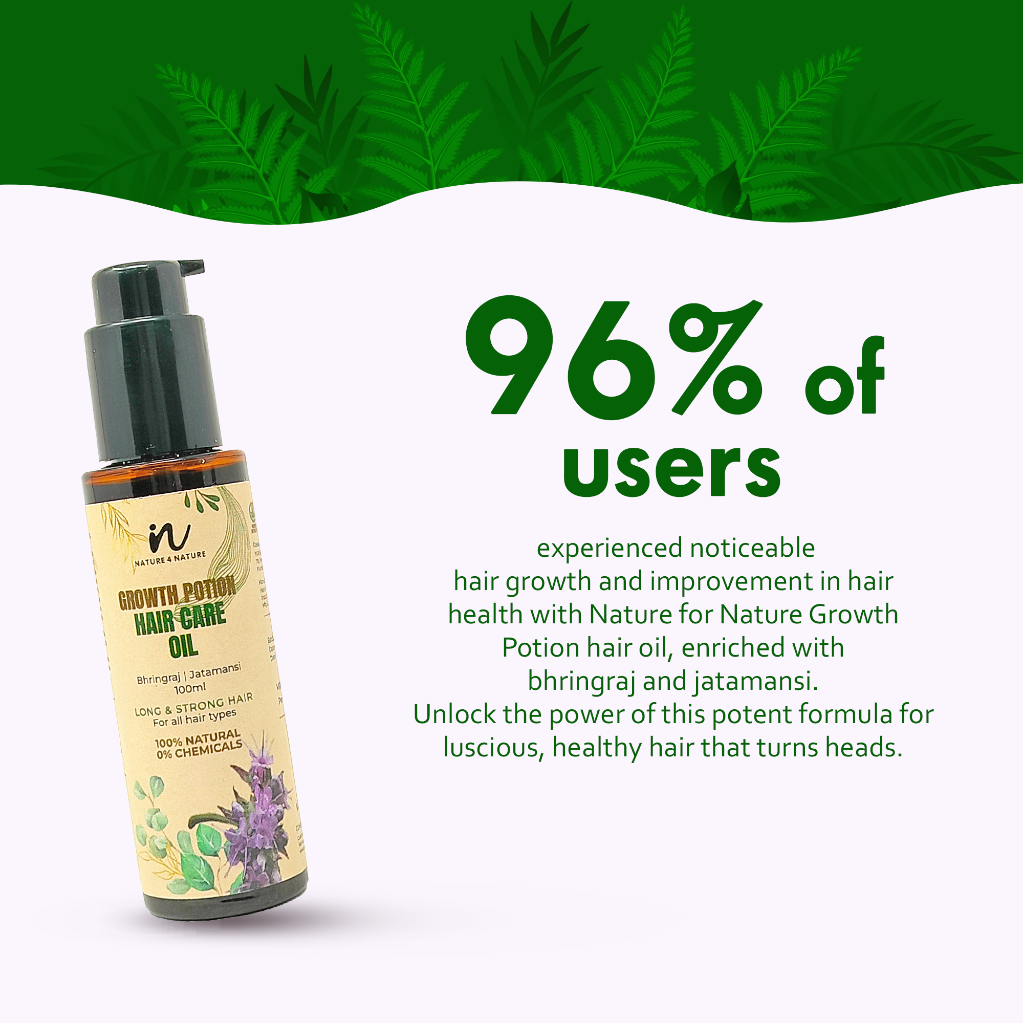 Growth potion a 100% Natural Hair Oil for Hair Growth